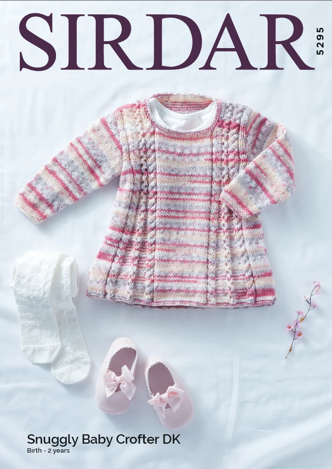 Sirdar Snuggly Baby Crofter DK Pattern - 5295 Tunic - Delta Wool Shop