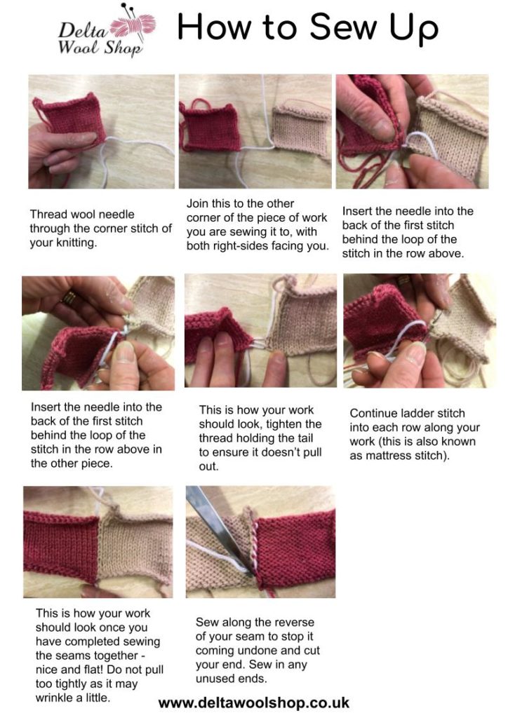 How to Sew Up - Knitting Know How - Delta Wool Shop
