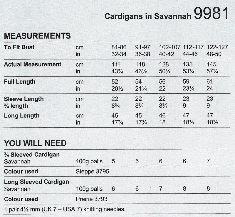 Stylecraft Savannah Aran Pattern - 9981 Cardigans - Delta Wool Shop