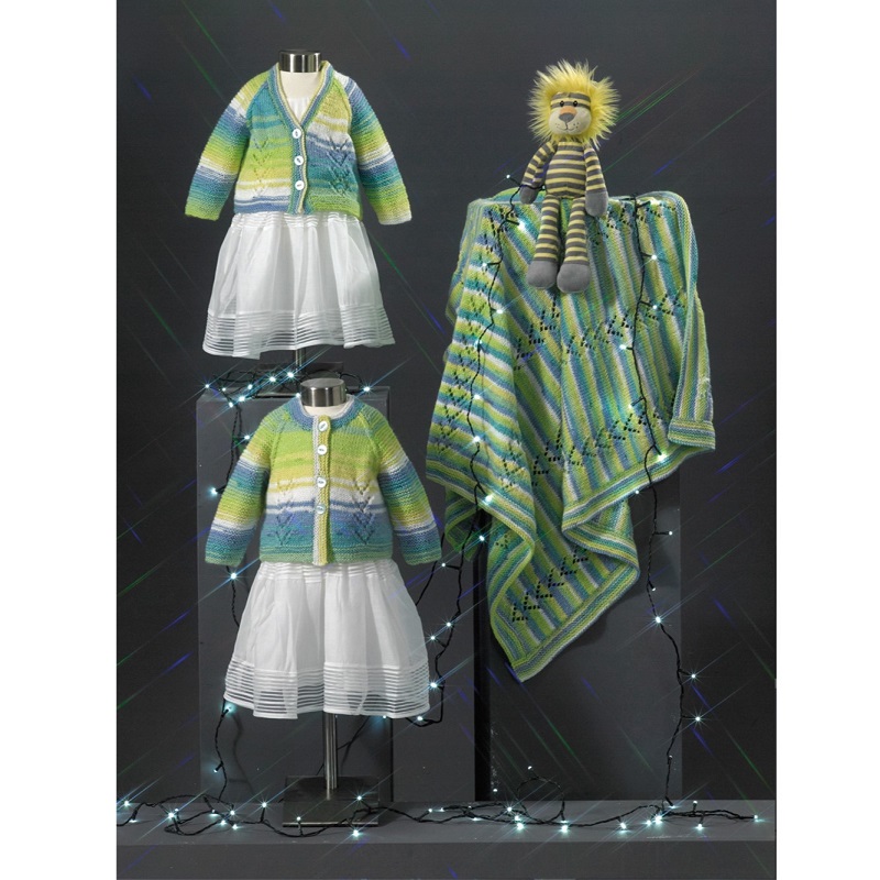 James C Brett Twinkle Prints DK Pattern - JB707 Cardigans and Blanket ...