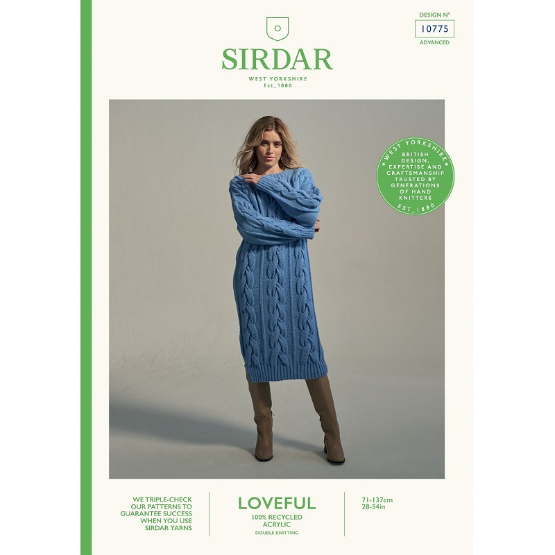 Sirdar Loveful DK Pattern - 10775 Dress - Delta Wool Shop
