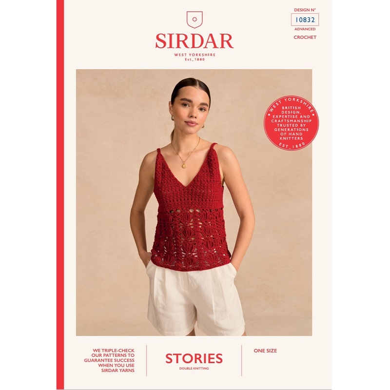 Sirdar Stories DK Crochet Pattern - 10832 Top - Delta Wool Shop