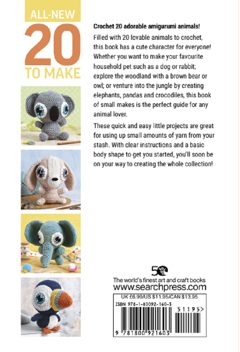All-New 20 To Make: Amigurumi Animals Crochet Pattern Book - Delta Wool ...