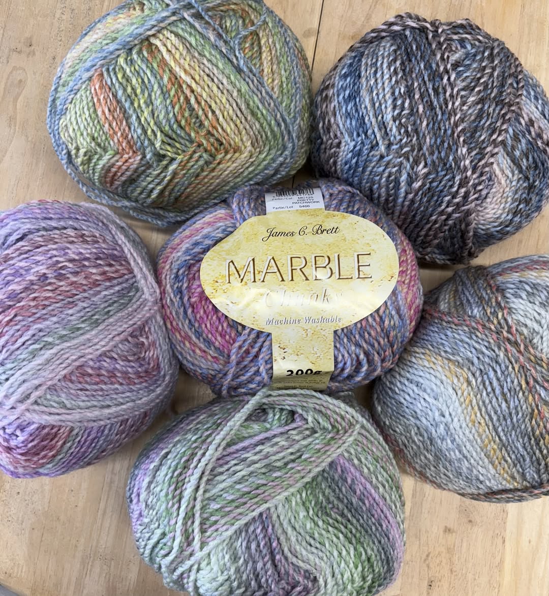 New Colours Alert – James C. Brett Marble Chunky - Delta Wool Shop