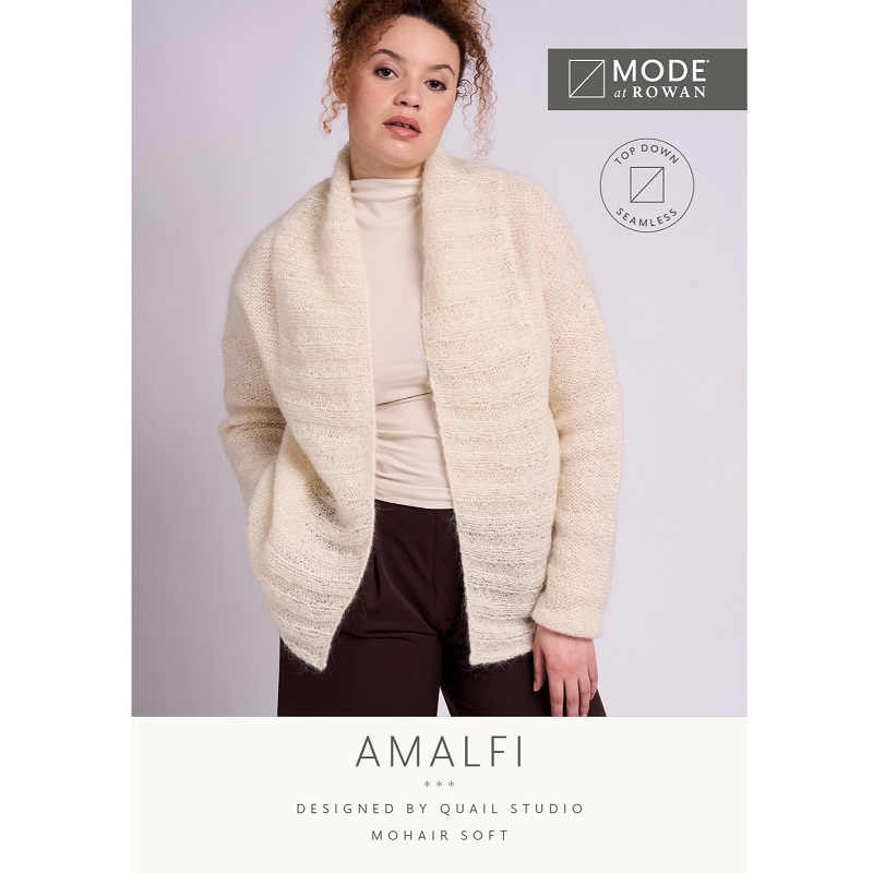 Mode at Rowan Mohair Soft Pattern - Amalfi Cardigan - Delta Wool Shop